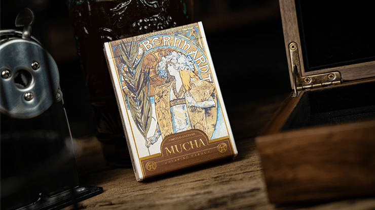 Mucha Gismonda Standard Gold Edition Playing Cards — TarotArts