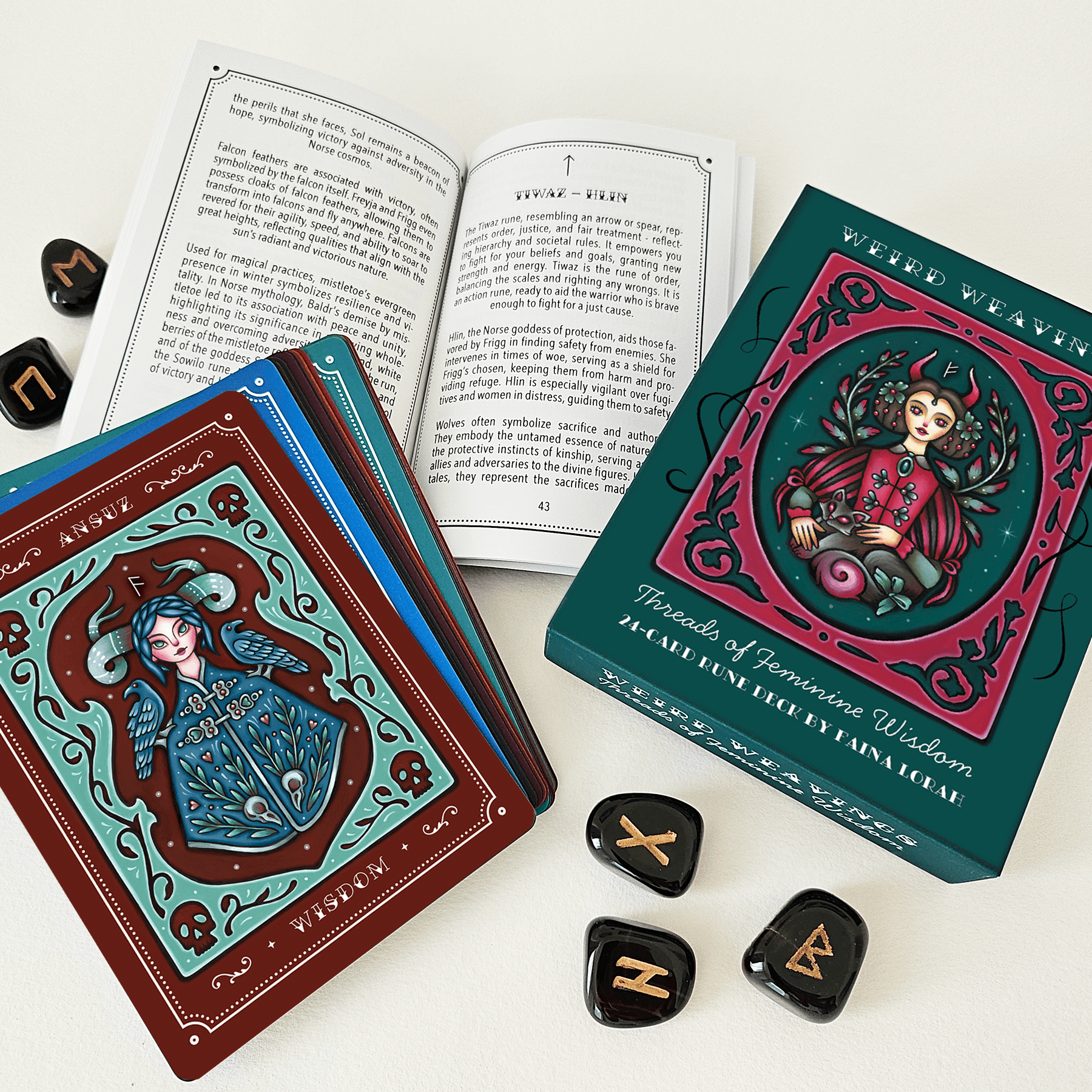 Weird Weavings: Threads of Feminine Wisdom Rune Oracle Deck — TarotArts