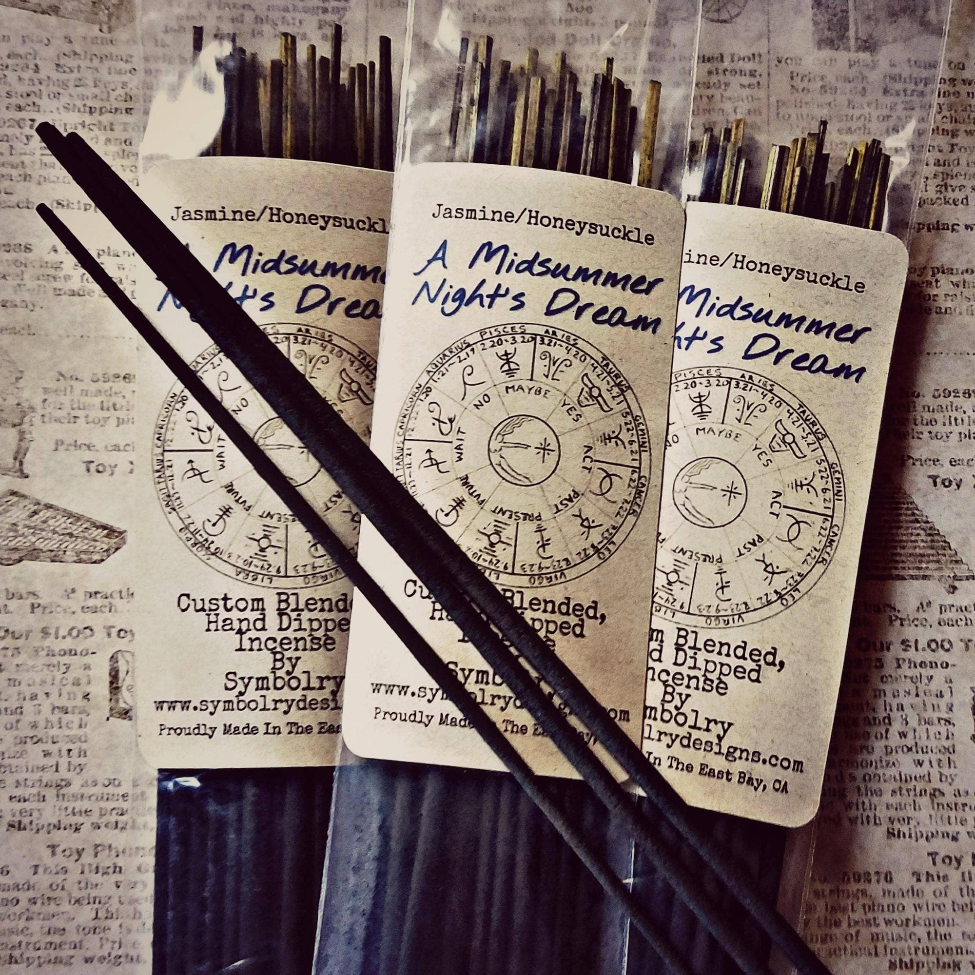 Midsummer Night's Dream - custom blend of jasmine & honeysuc: Incense ...